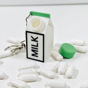 Keychain Lactaid Pill Holder Bottle - Etsy