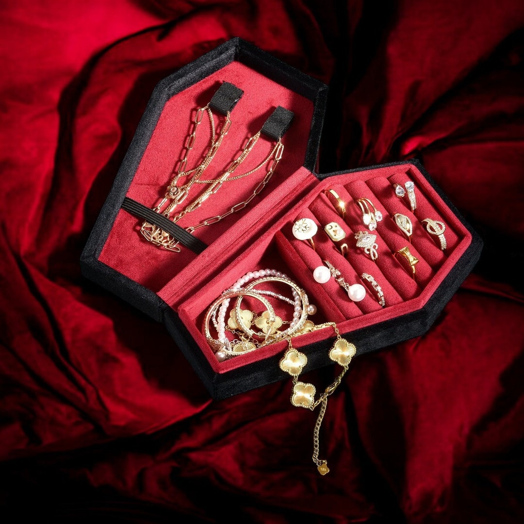 Personalized Coffin Jewelry Box Gothic Gifts Vampire Jewlery Boxes ...