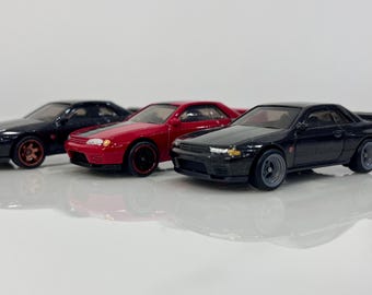 Nissan Skyline GTR R32-diecast Car 1/64 Hotwheels - Etsy