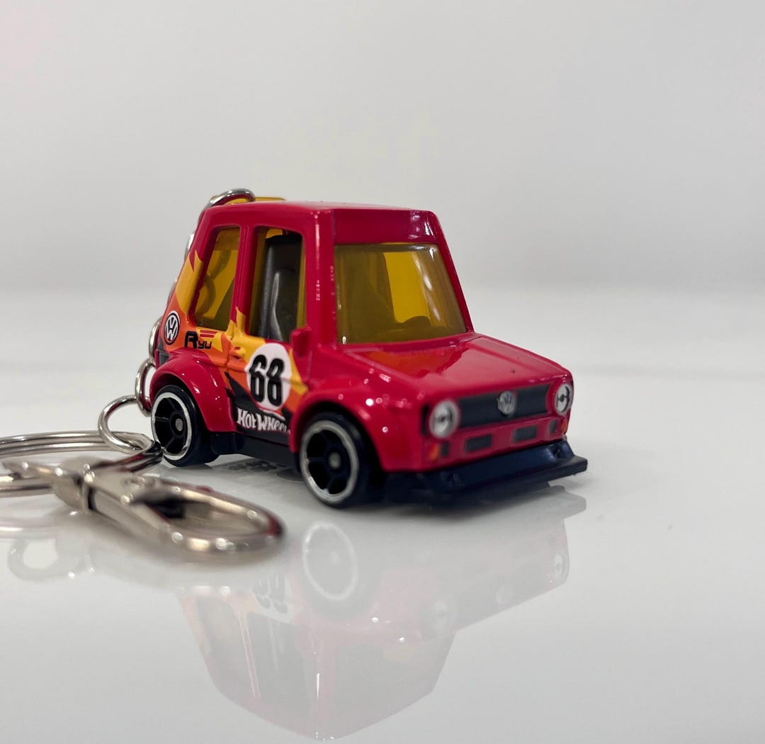Hot Wheels Tooned VW Golf Key Chain - Etsy