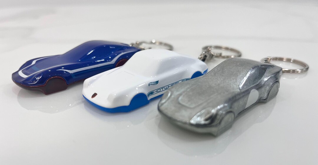 Hot Wheels Porsche Coupe Clip Key Chain - Etsy