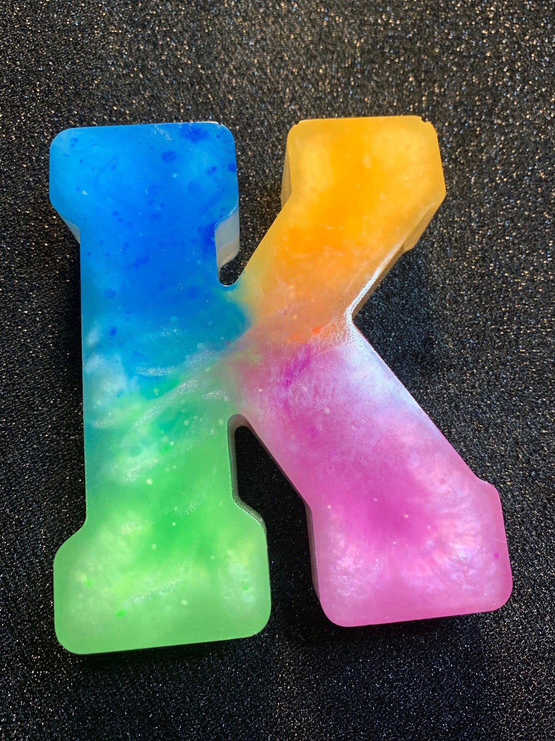 Letter K Colorful Desk Topper Decor Work Office Womens K - Etsy