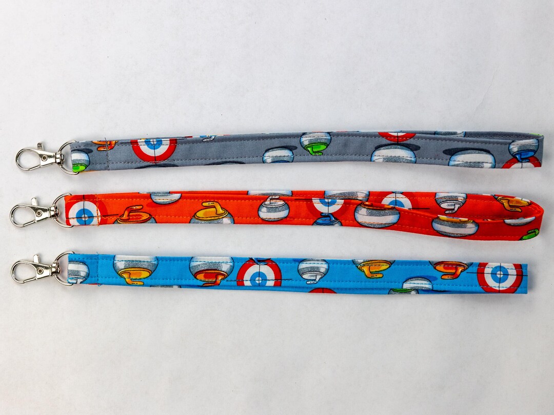 Curling Stone Wristlet Keychain – Stylish & Practical for Curlers - Etsy