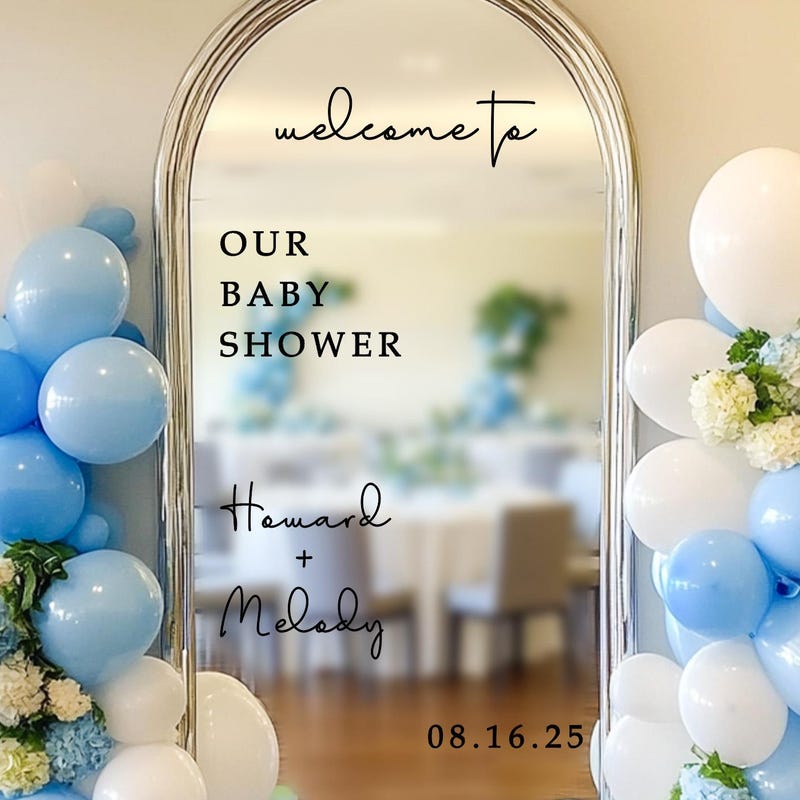 Baby Shower Custom Label Lettering - Etsy UK