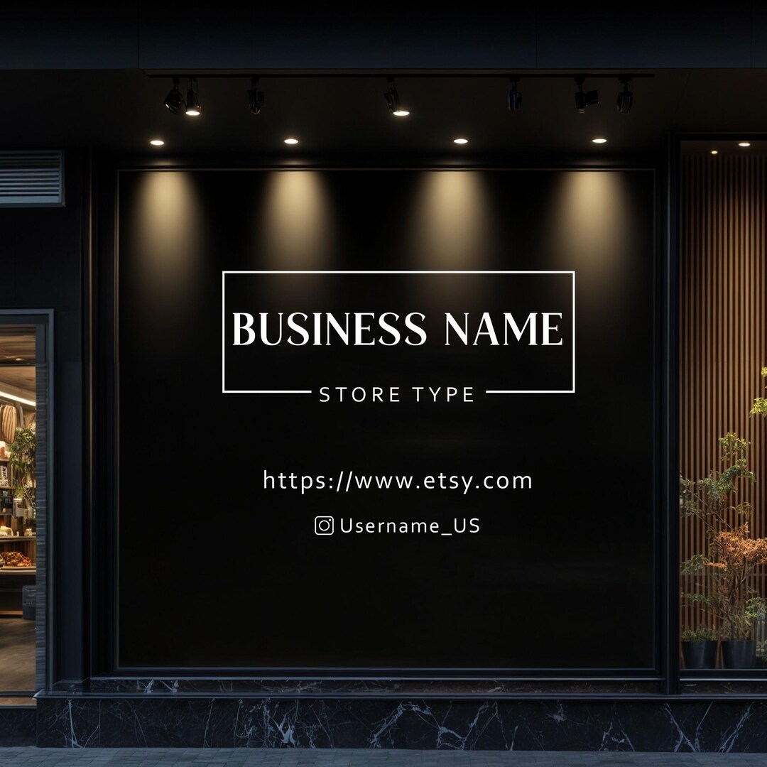 Custom Business Decal | Your Company Name Vinyl Decal | Window Door ...