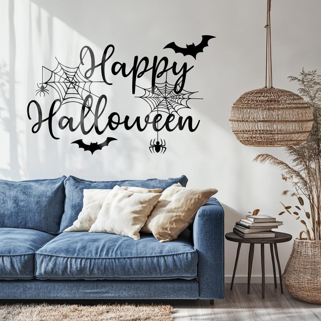 Halloween Wall Decal, Bat Wall Decals, Vinyl Wall Decal, Halloween ...