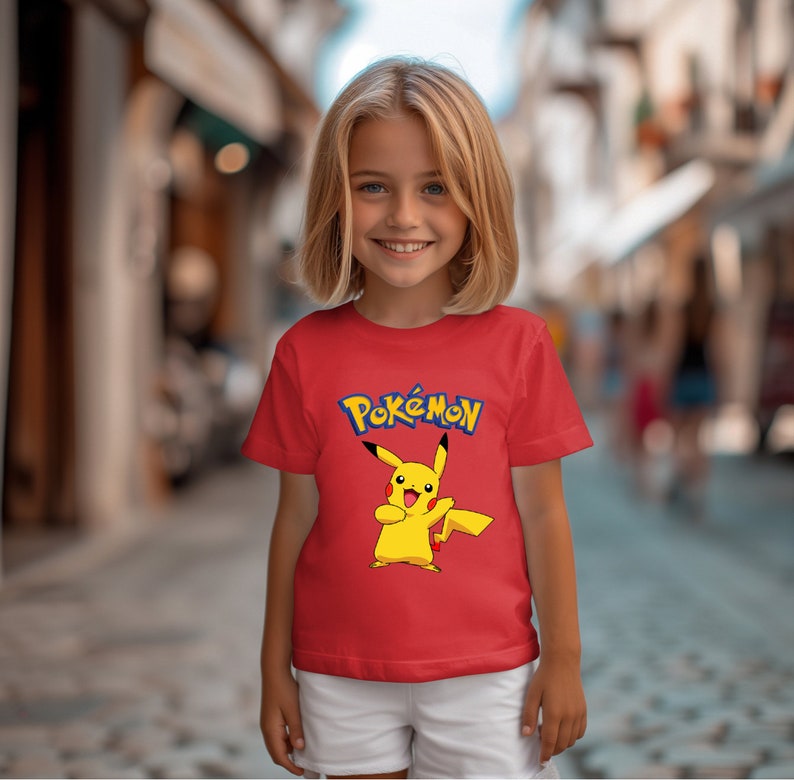 Japanese Anime Pokemon Shirt, Unisex Thick Pokemon Shirt, Pokemon ...