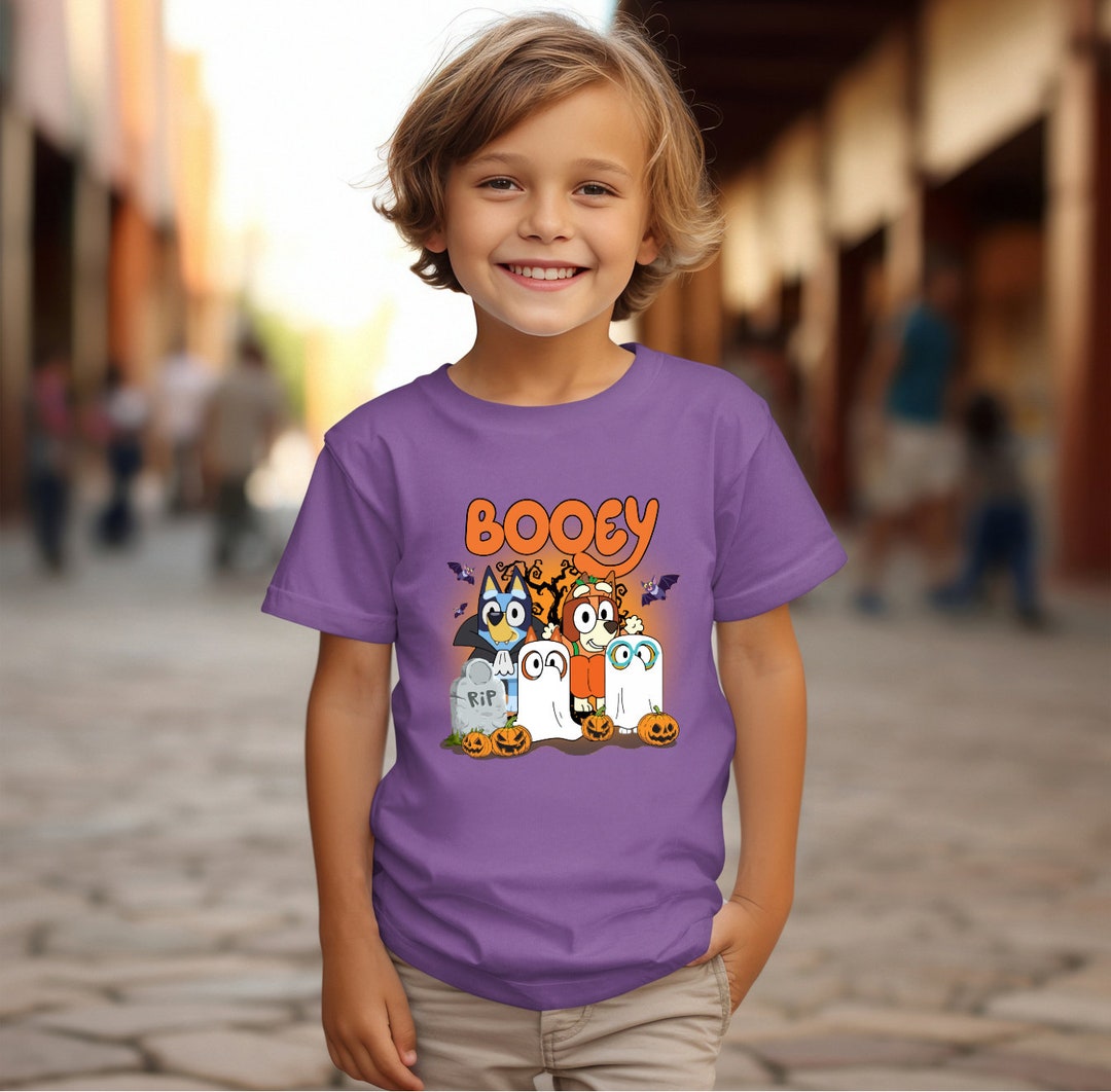 Booey Halloween Shirt, Bluey Halloween, Spooky Cartoon T-shirt,witchy ...