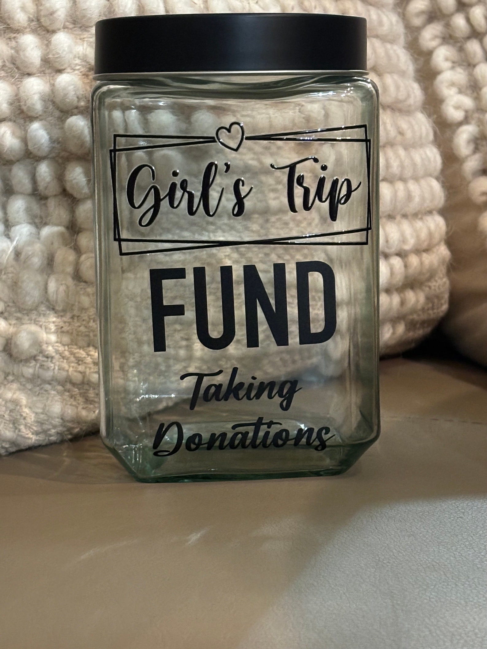 Girls Trip FUND Collection Jar - Etsy