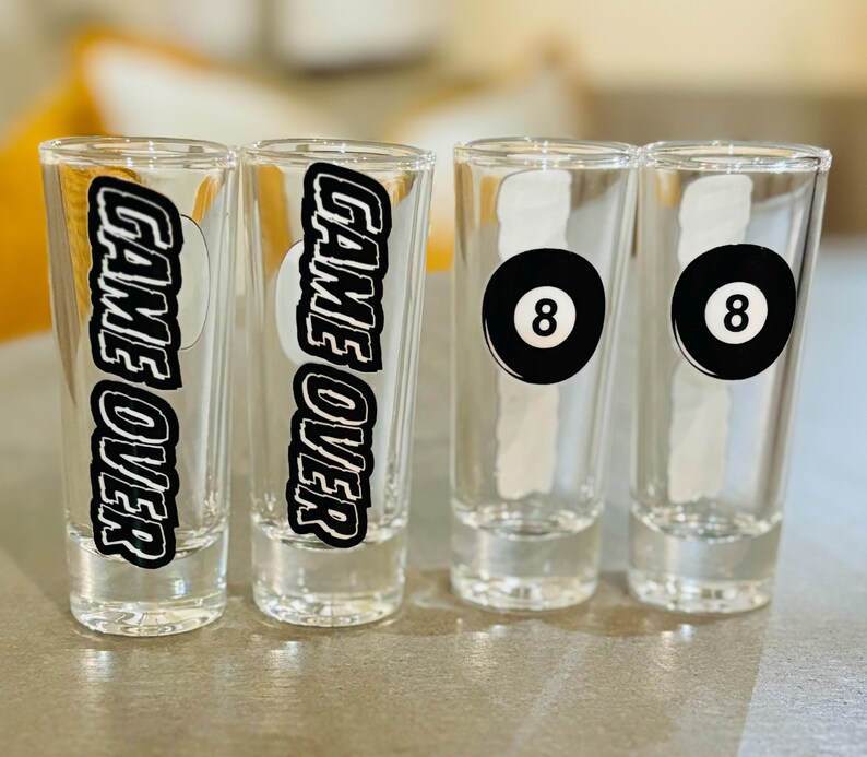 Custom Made 2 Ounce Glass Shot Glasses, Set of 4 - Etsy