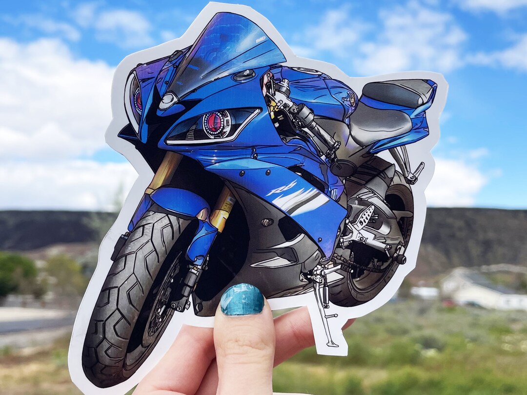 Custom Motorcycle Stickers Hand-drawn Personalized Art Decal for Helmet ...