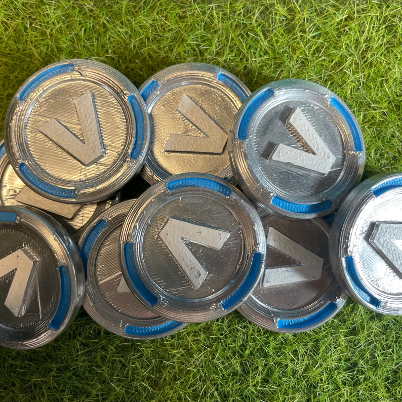 V-bucks 3D Printed Coins Inspired by Video Games - Etsy