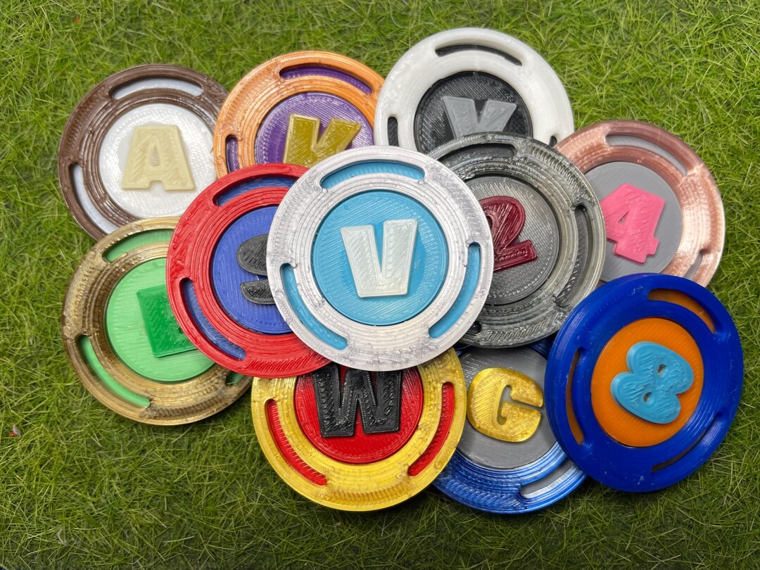 Customizable Letter Bucks - Plastic Coins Inspired by Video Games - Etsy