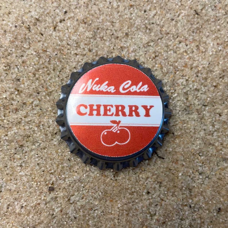Nuka Cola Cherry Bottle Caps - Metal Bottle Caps Inspired by Fallout ...