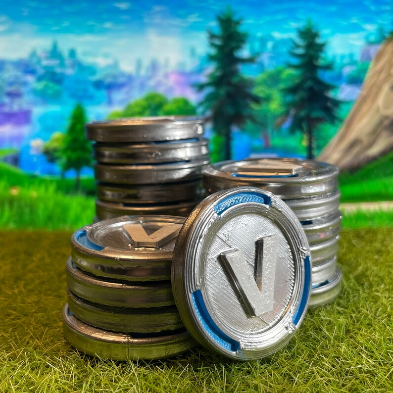 V-bucks 3D Printed Coins Inspired by Video Games - Etsy