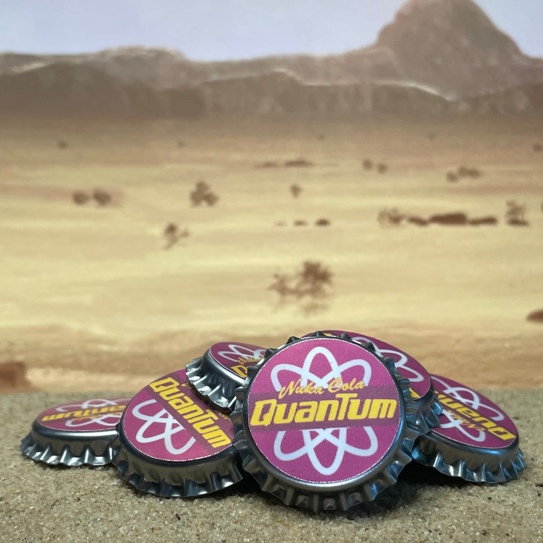 Nuka Cola Quantum Bottle Caps - Metal Bottle Caps Inspired by Fallout ...