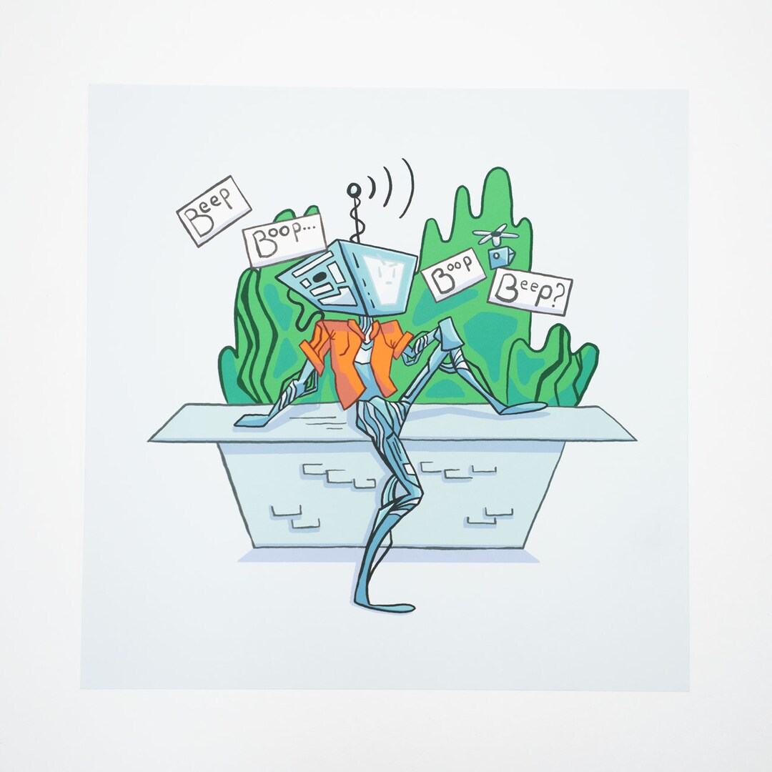 Beep Boop Boop Beep - Art Print - Etsy