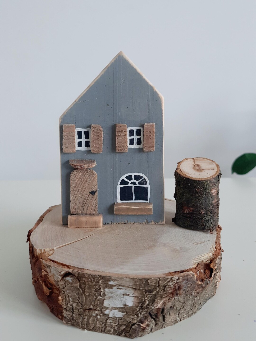 Unique Wooden House Vintage Handmade Shelf Decoration, Wooden Houses ...