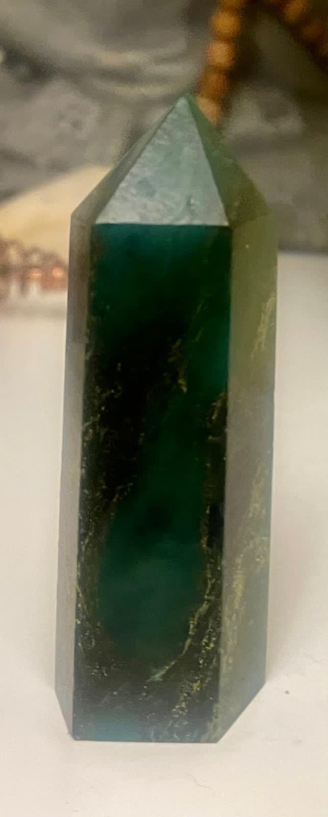 African Emerald Tower, Point, Obelisk,home Decor, Altar Supplies,gift ...