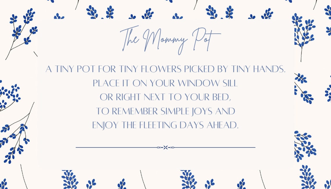 Mommy Pot Poem, the Mommy Vase Poem, Mother's Day Gift, Baby Shower ...