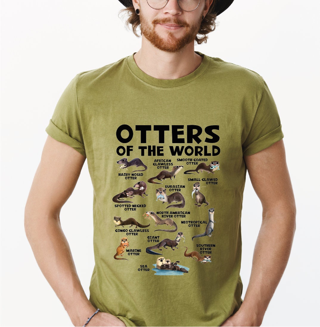 Types of Otters PNG, Cute Otter PNG, Otter Breeds Png Cut File ...