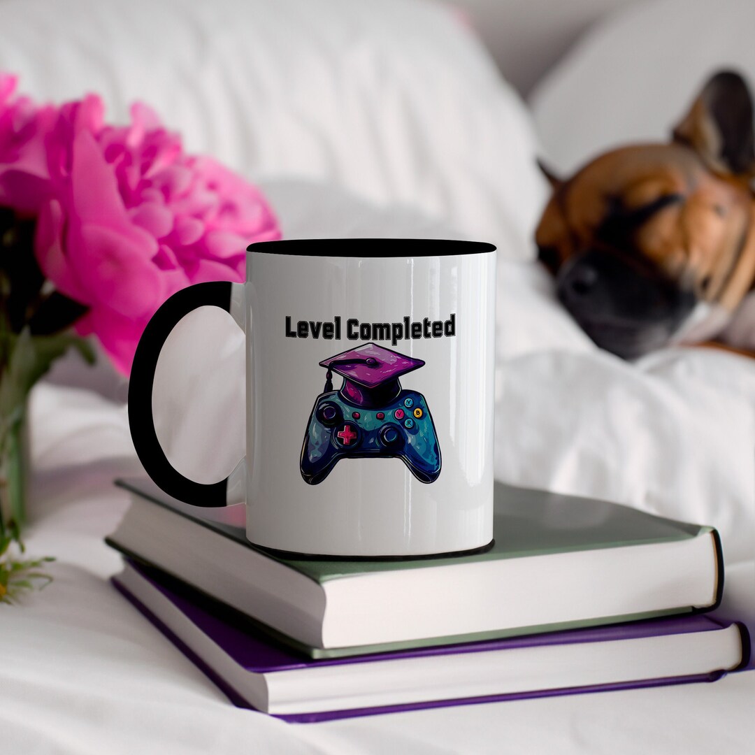 Level Completed Graduation Mug High School Graduation Mug Gamer Mug ...