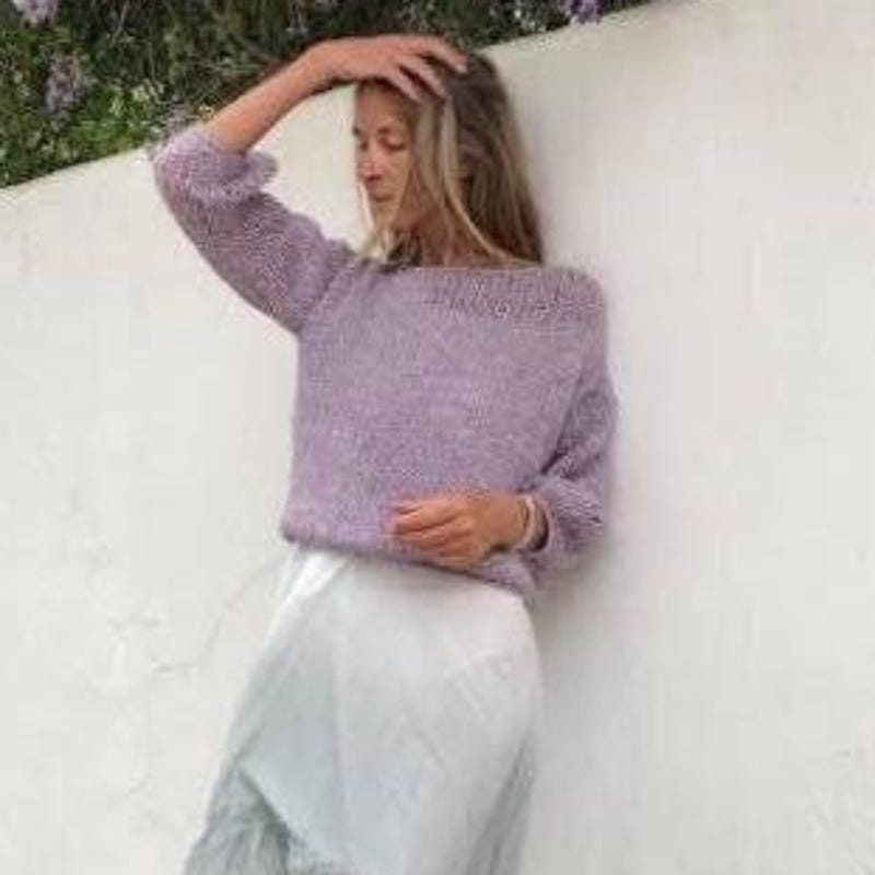 Light Purple Sweater - Etsy