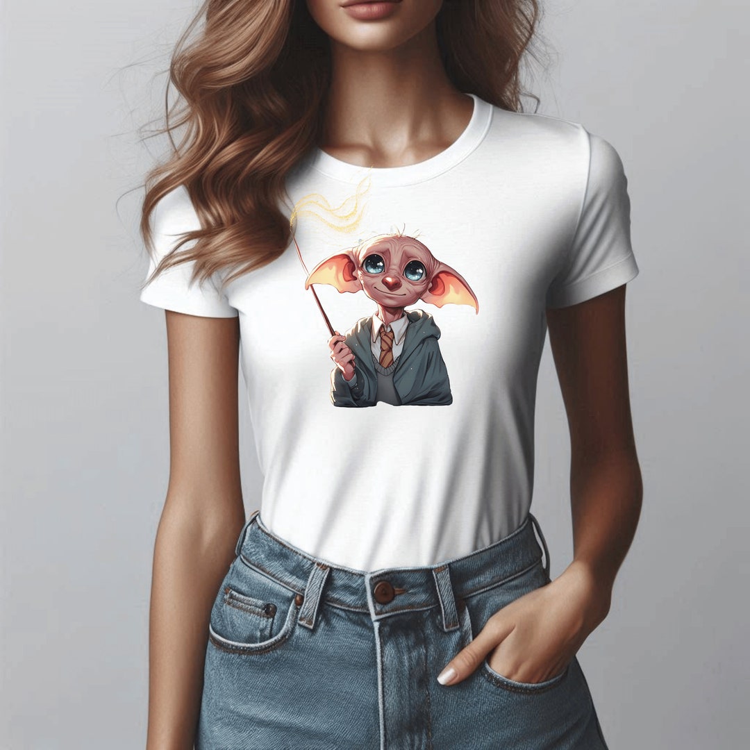 Anime Dobby Hogwarts Student T-shirt Whimsical Wizarding World Apparel ...