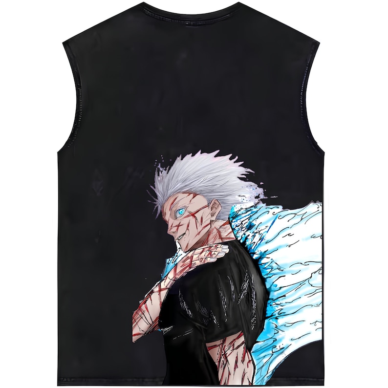Jujutsu Kaisen Gojo Tank Top Sleeveless Gym Shirt Cool Anime Summer ...