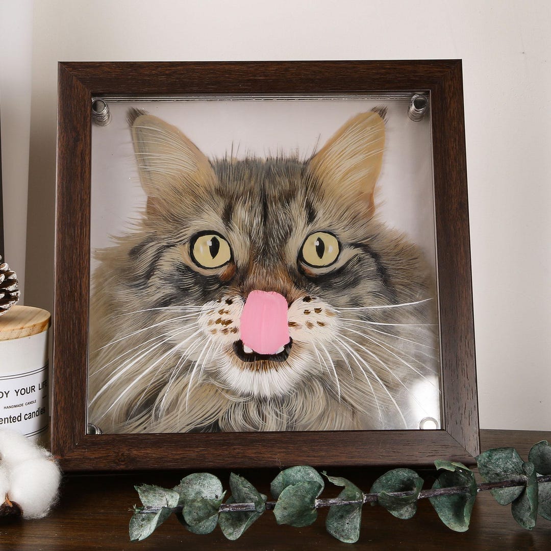 Custom 3D Pet Portraits, Handcrafted Pet Portrait 3D Painting, Pet ...