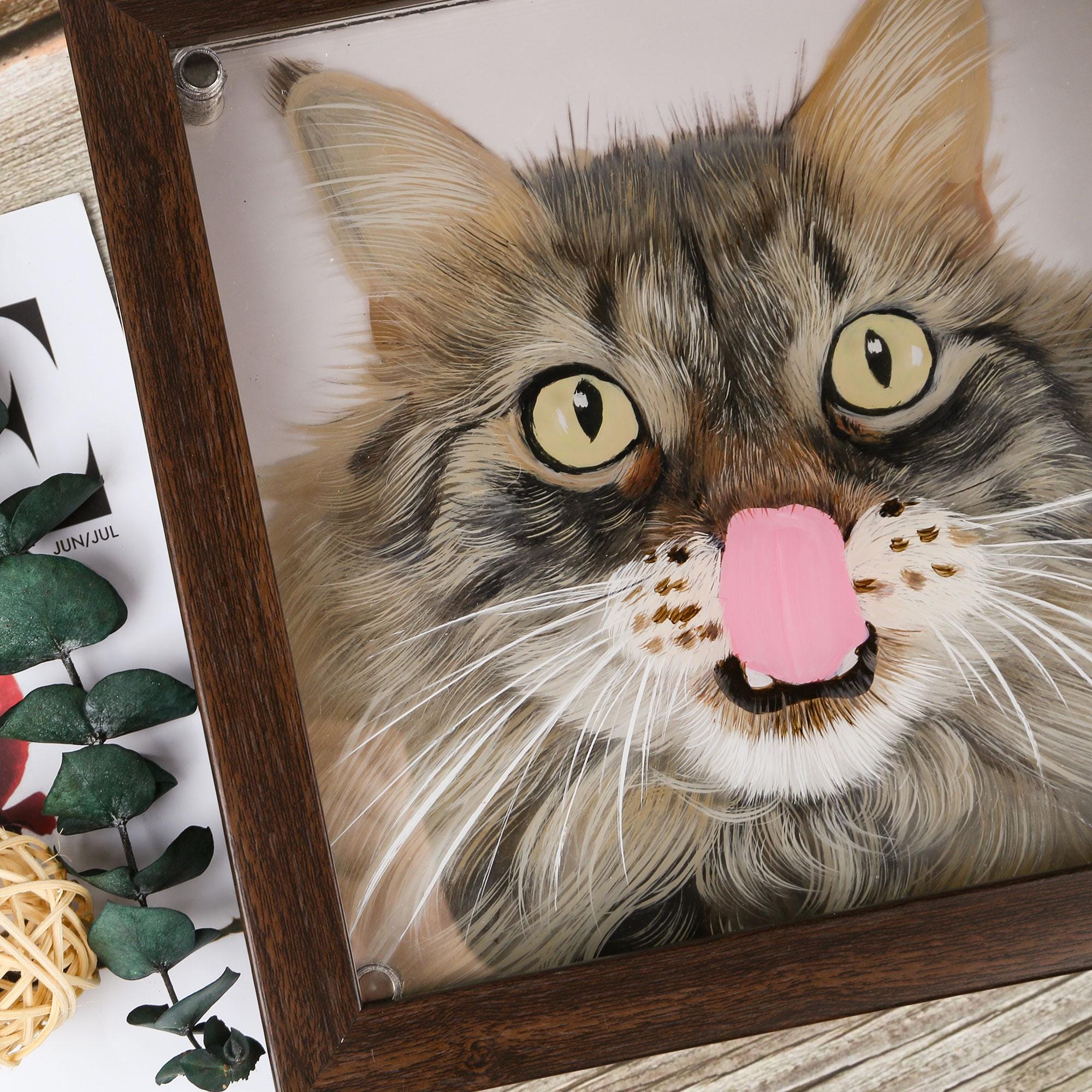 Custom 3D Pet Portraits, Handcrafted Pet Portrait 3D Painting, Pet ...