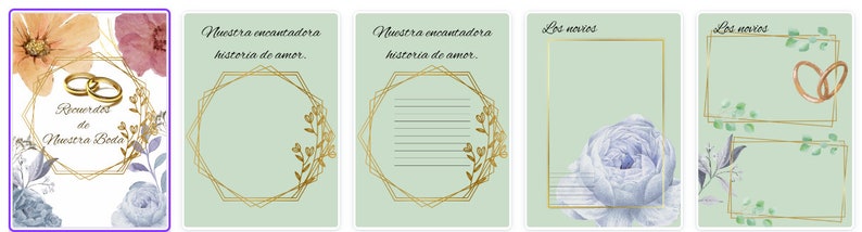 Original Wedding Album Template 24 Pages printable wedding memories ...