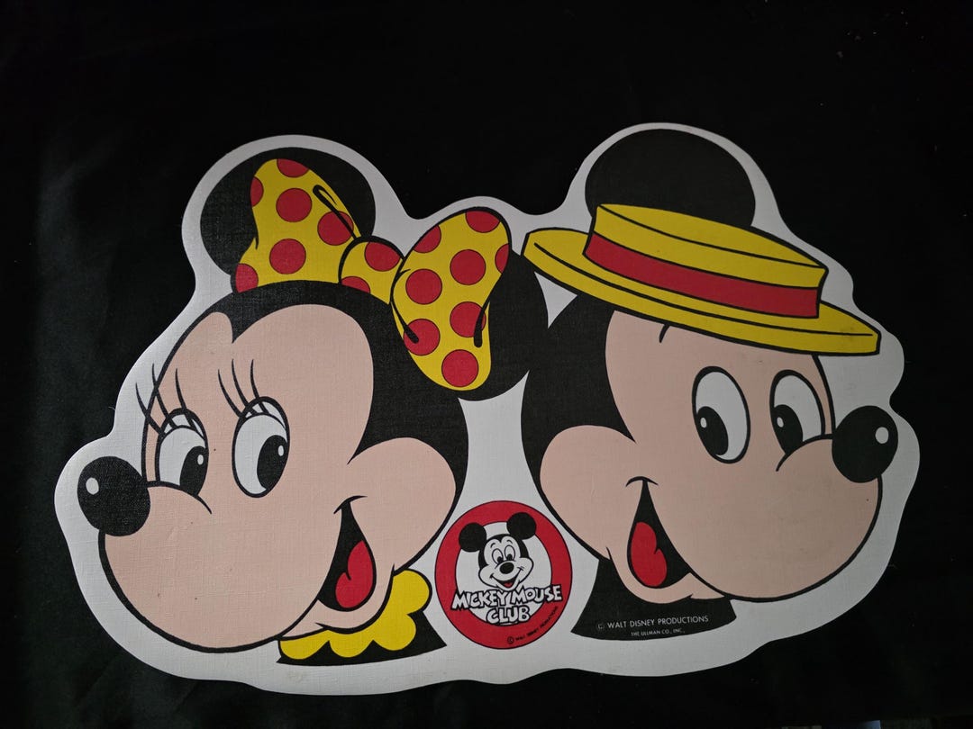 Walt Disney's Characters Table Place Mats - Etsy