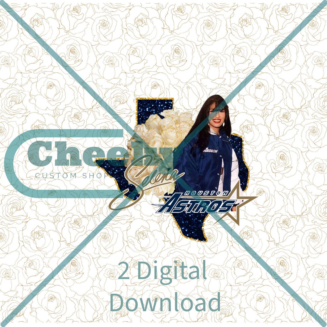 Selena Quintanilla Astros Design Fan Art- Digital File - Etsy