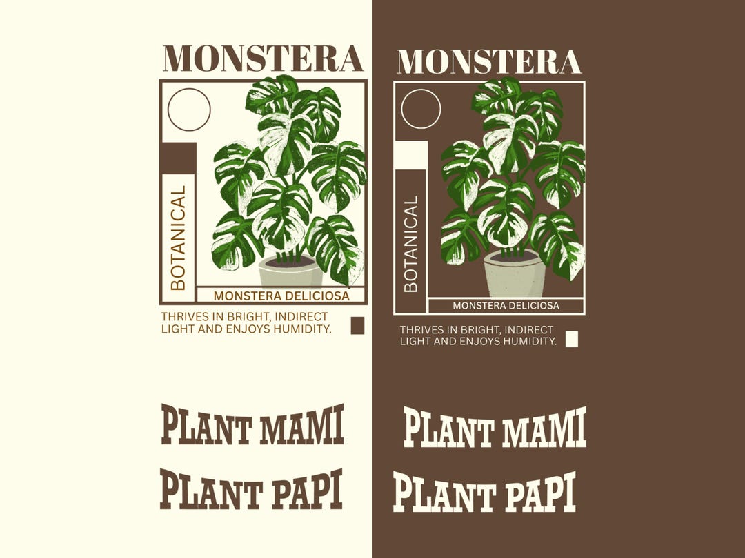 Plant Papi, Plant Mami, Downloadable Design - Etsy