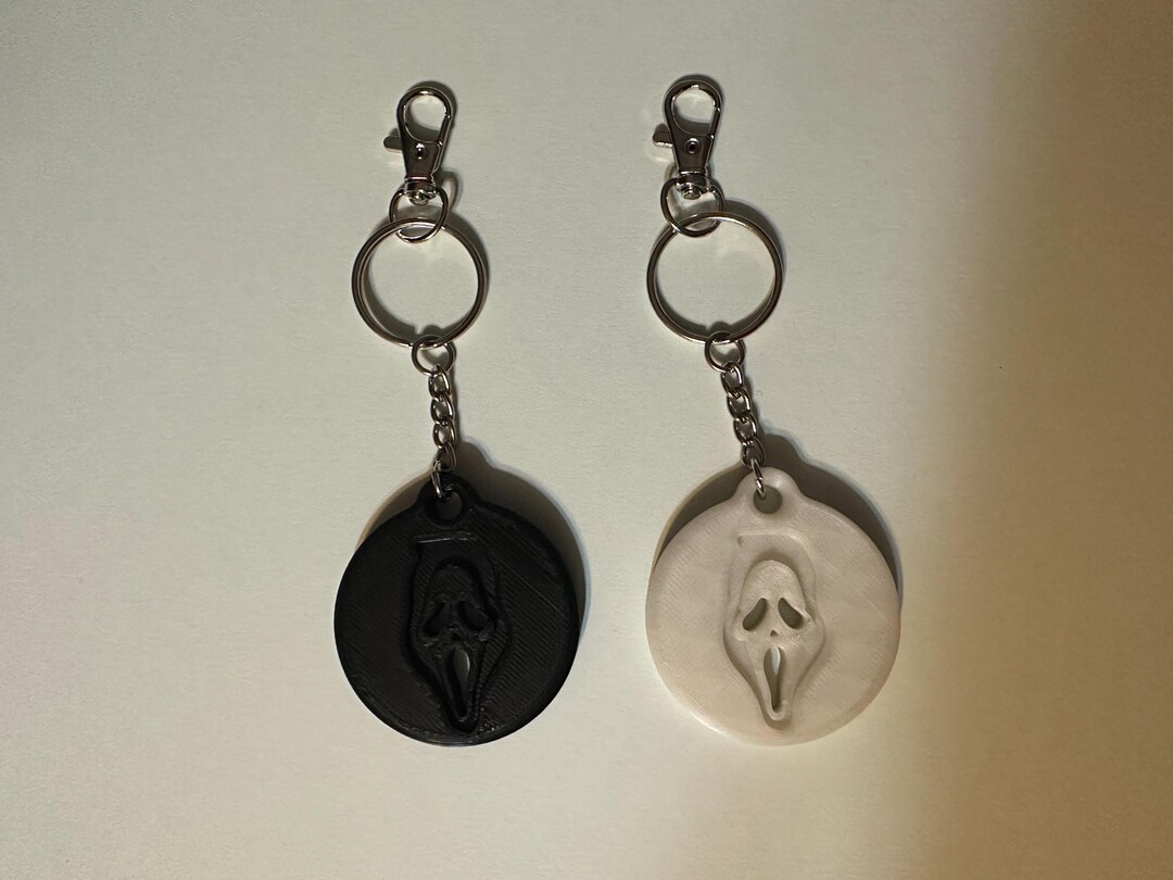 Scream Ghostface 3D Printed Keychain Key Ring Bag Clip Charm - Etsy