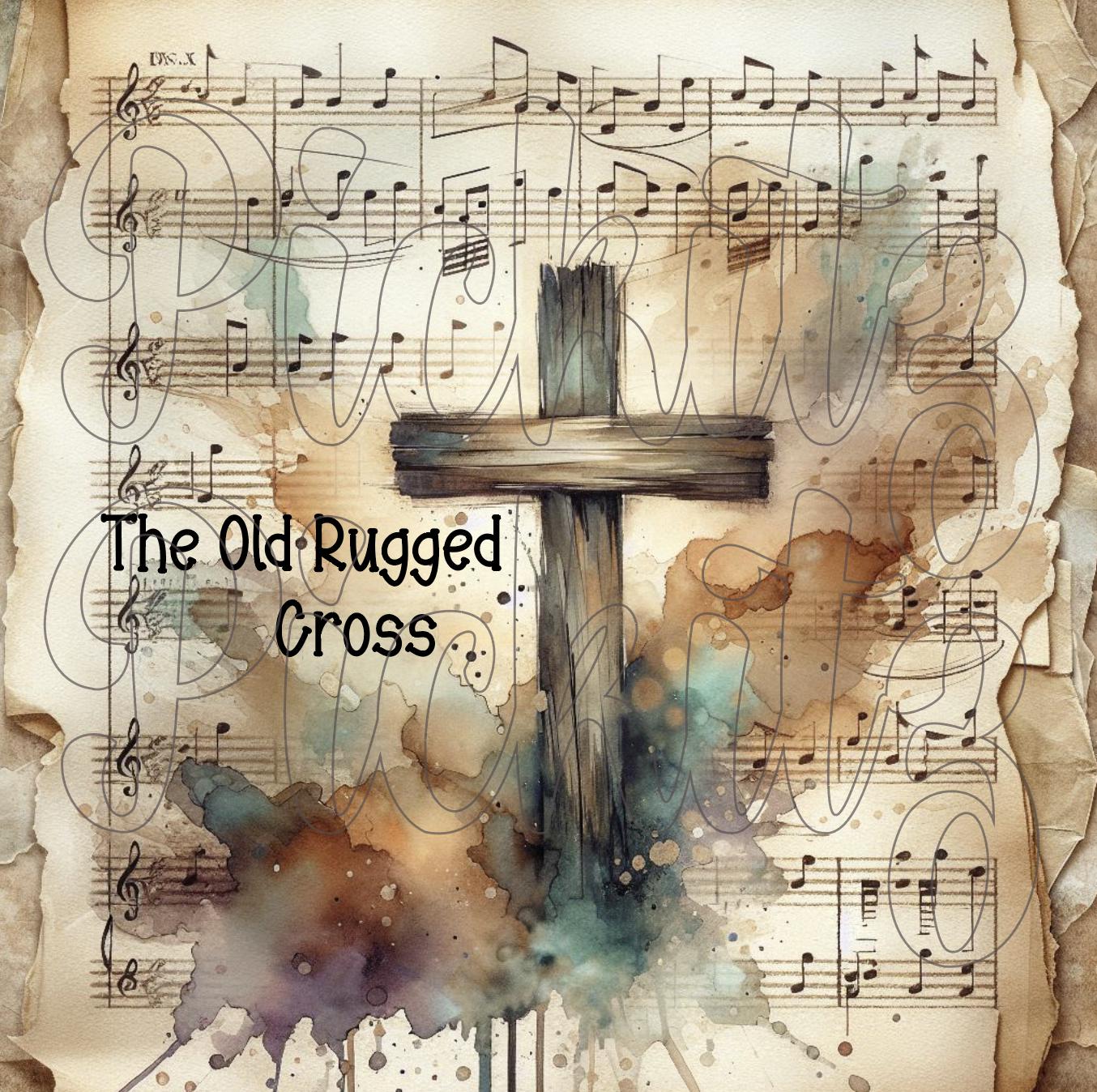 Old Rugged Cross Bundle, 3 Styles, Farmhouse, Instant Download ...