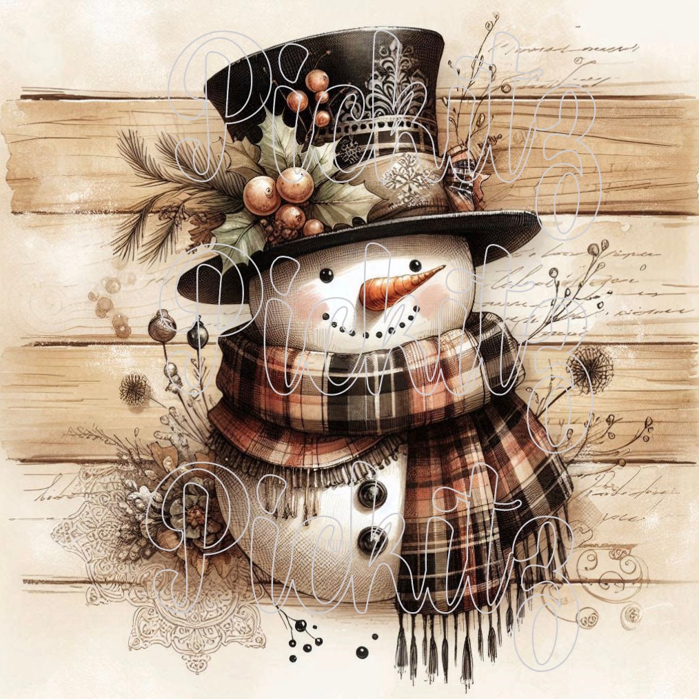 Snowman Bundle, 4 Styles, Farmhouse, Instant Download, Printable ...