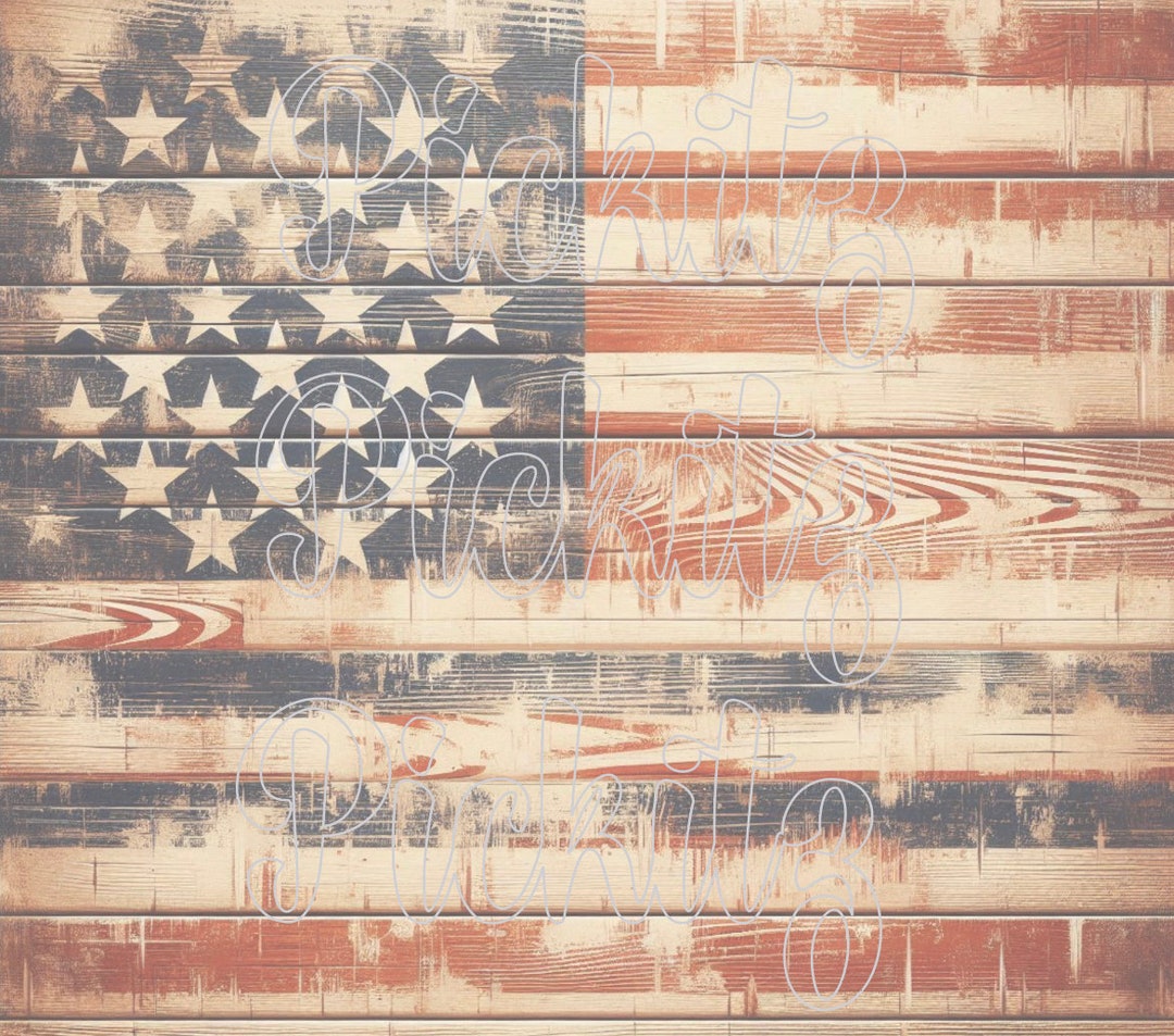 Patriotic Shiplap Flags, 3 Styles Primitive Farmhouse, Instant Download ...