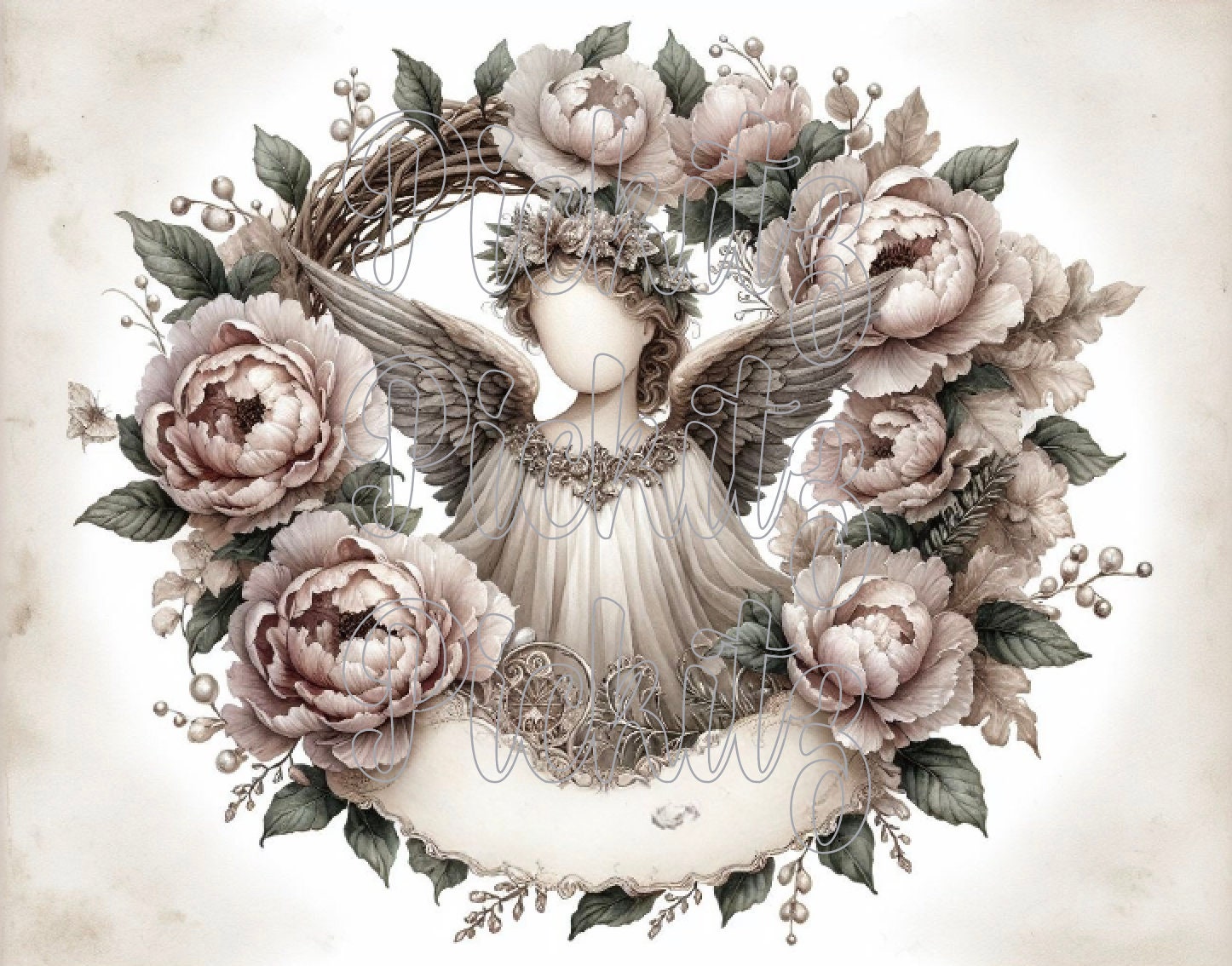 Faceless Angels, 4 Styles, Farmhouse, Instant Download, Printable 8x8 ...