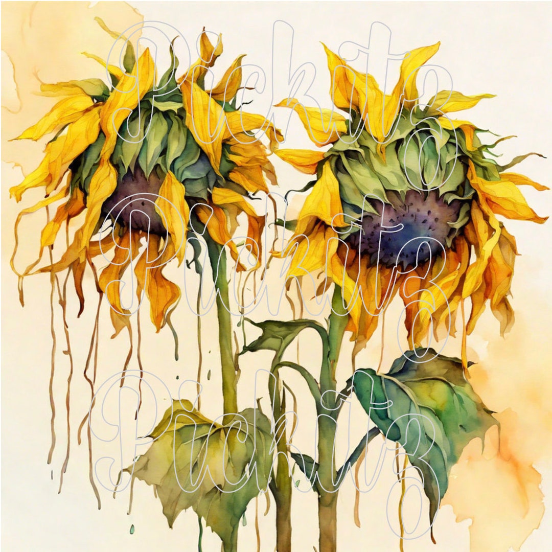 Sunflowers, Primitive Farmhouse, Instant Download, Printable ...