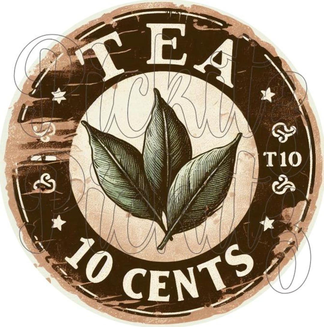 Primitive Tea Labels, Bundle, 4 Styles, 8x8 Inch Primitive Farmhouse ...