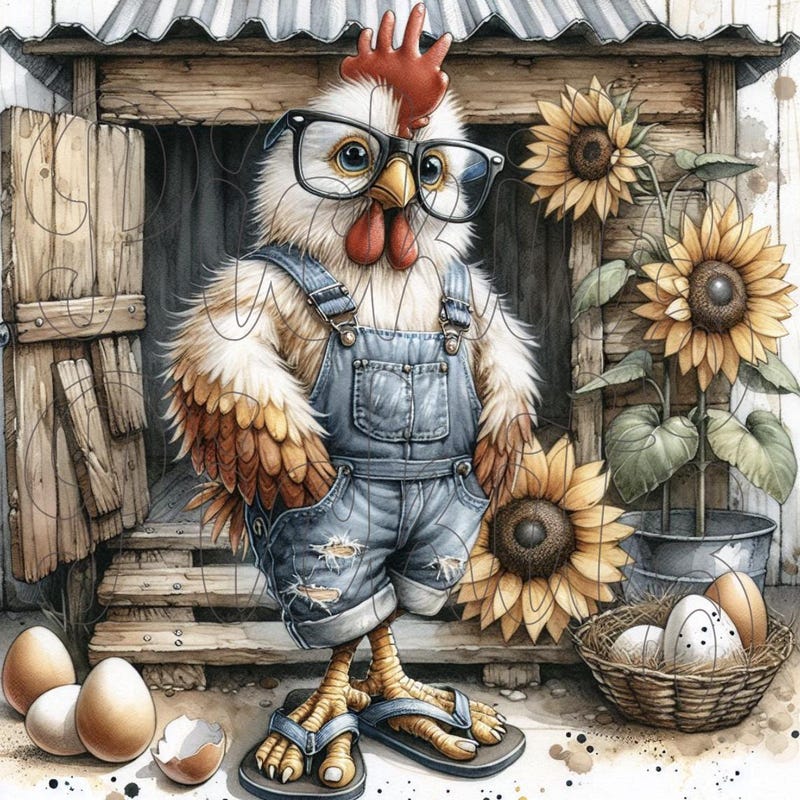 Primitive Chickens - Etsy