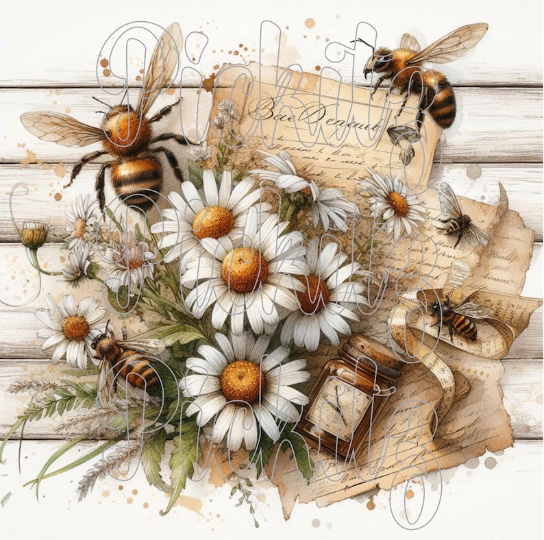 Bees and Shiplap Bundle, 4 Styles, Primitive Farmhouse, Instant ...