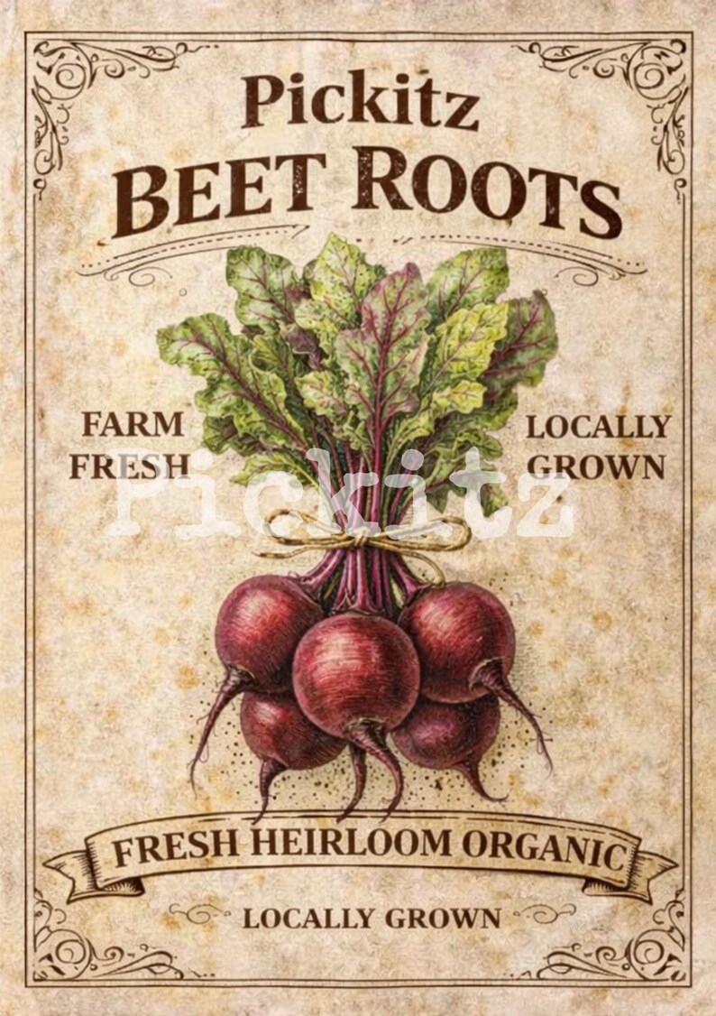 Vegetable Labels, 4 Styles Primitive Farmhouse, Instant Download ...