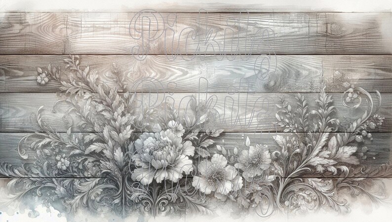 Damask and Shiplap Bundle, 4 Styles, Farmhouse, Instant Download ...