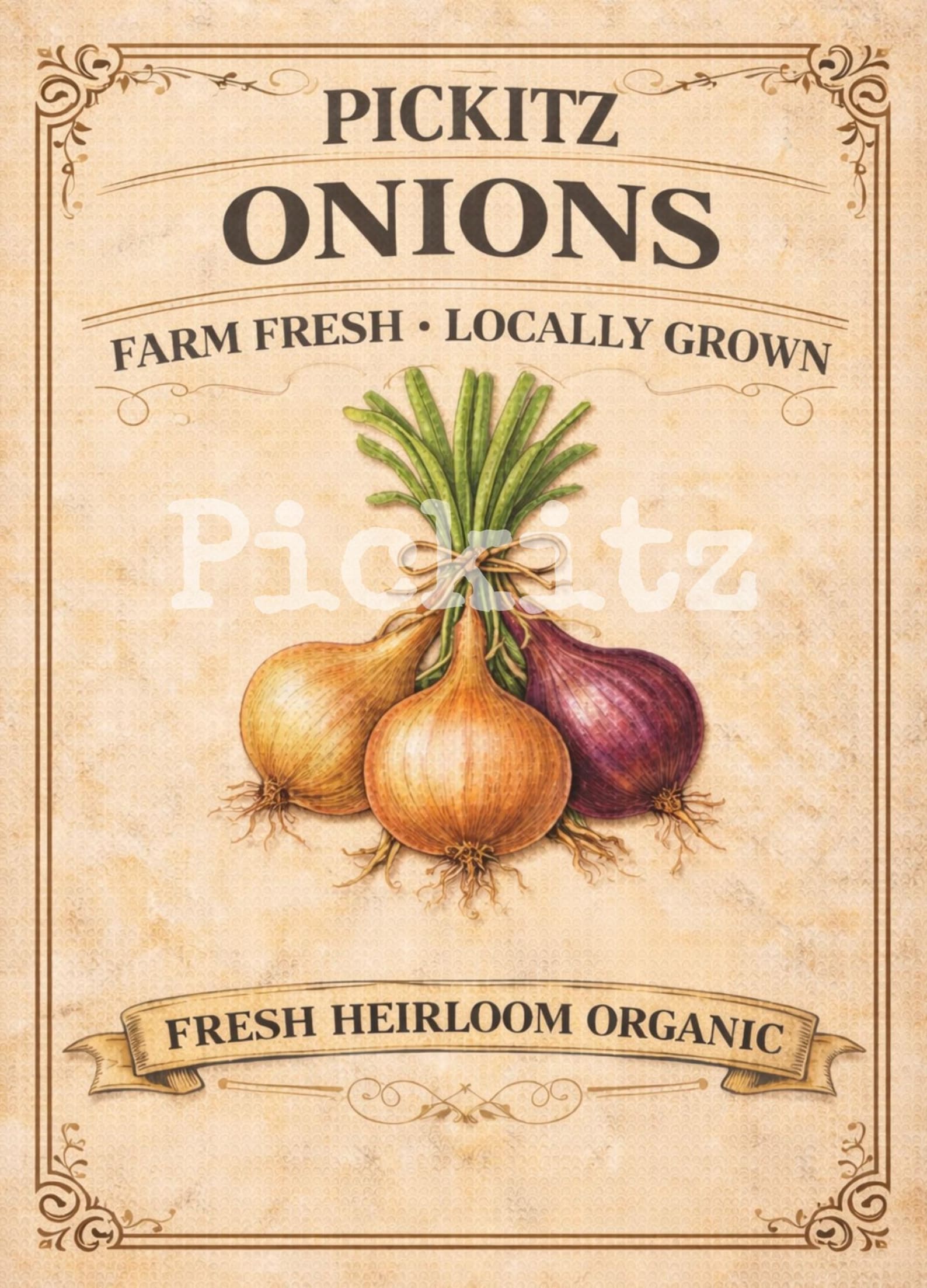 Vegetable Labels, 4 Styles Primitive Farmhouse, Instant Download ...