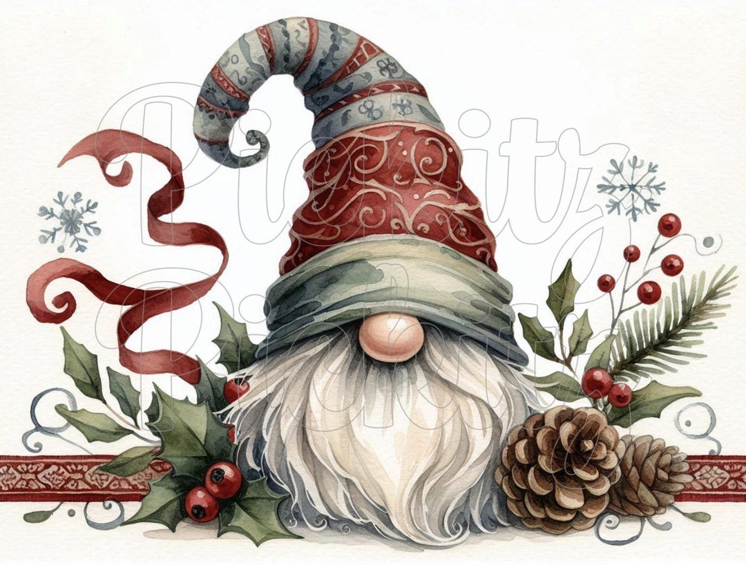 Christmas Gnome Bundle, 4 Styles, Farmhouse, Instant Download ...