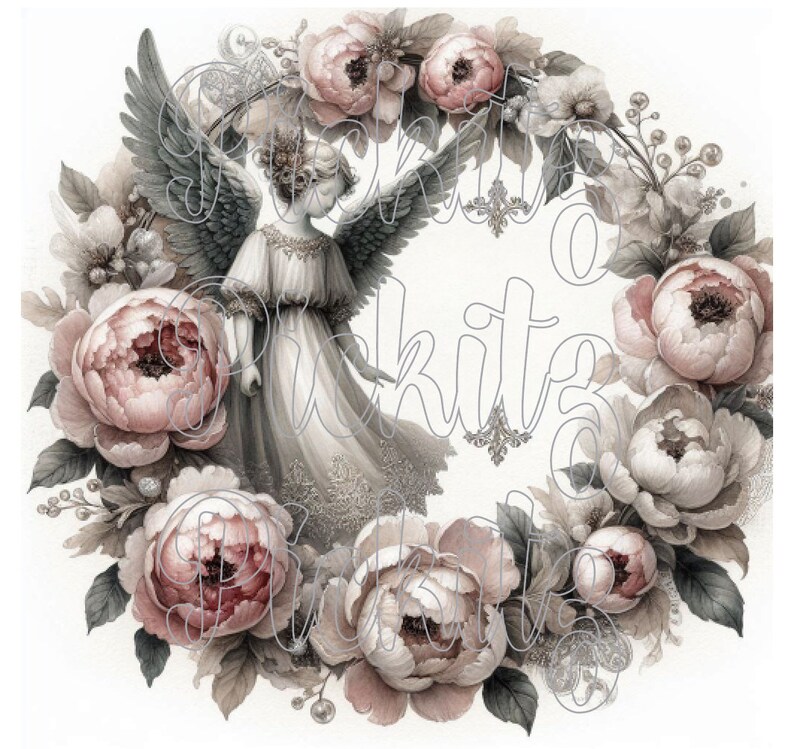 Faceless Angels, Square 4 Styles, Farmhouse, Instant Download ...