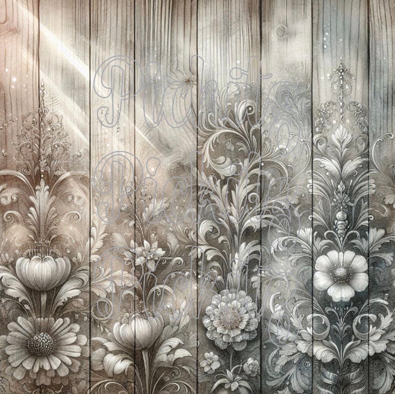 Damask and Shiplap Square Bundle, 4 Styles, Farmhouse, Instant Download ...